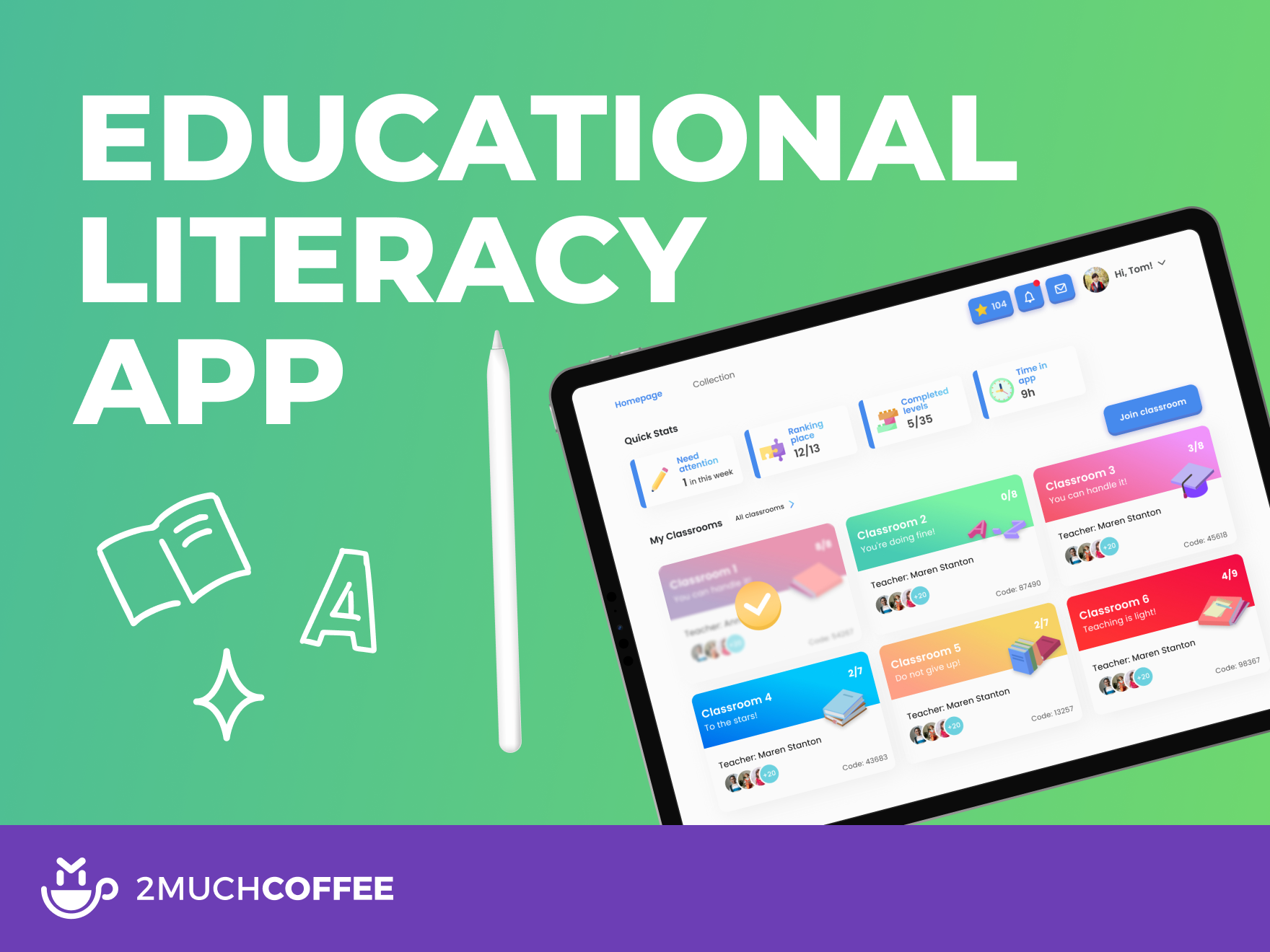 Educational Literacy App | 2muchcoffee